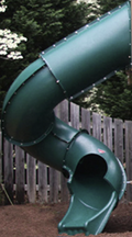 7ft Deck Height Turbo Tube Slide - Multiple Colors – KidWise Outdoors